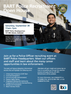 Join the BART Police Department - BART Police Department